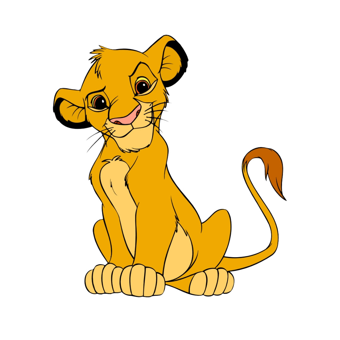 Simba Cutout – Lion King Party Prop | 100cm